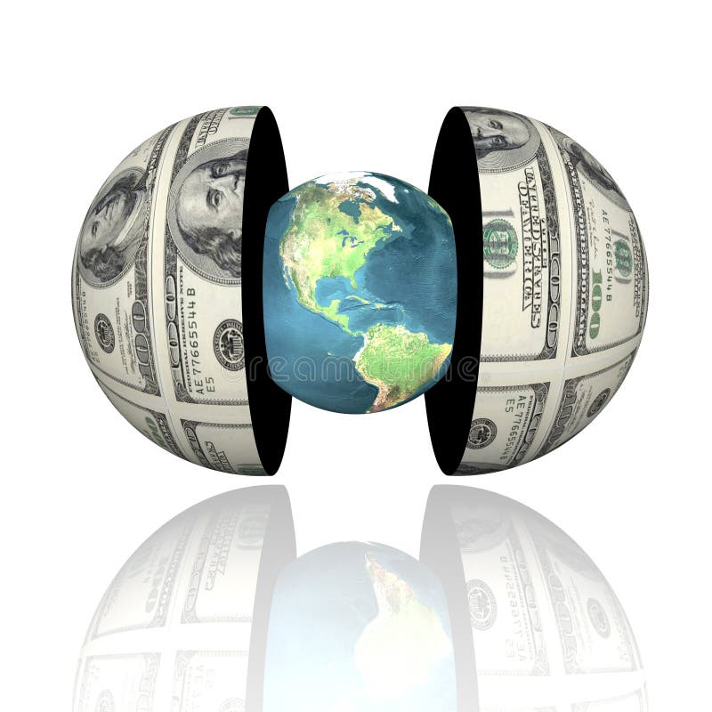 Earth Money stock illustration. Illustration of ball, money - 123483
