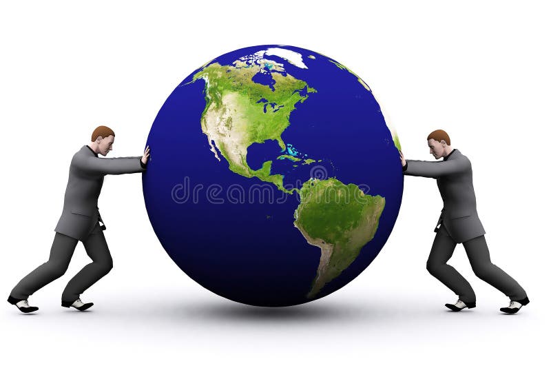 3d Earth And Man Picture. Image: 1833306