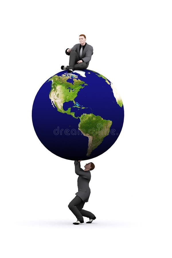 3d earth and man stock illustration. Illustration of exploration - 1833316