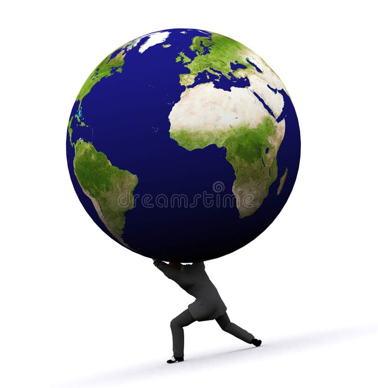 Man Lifting Earth Stock Illustrations – 190 Man Lifting Earth Stock ...