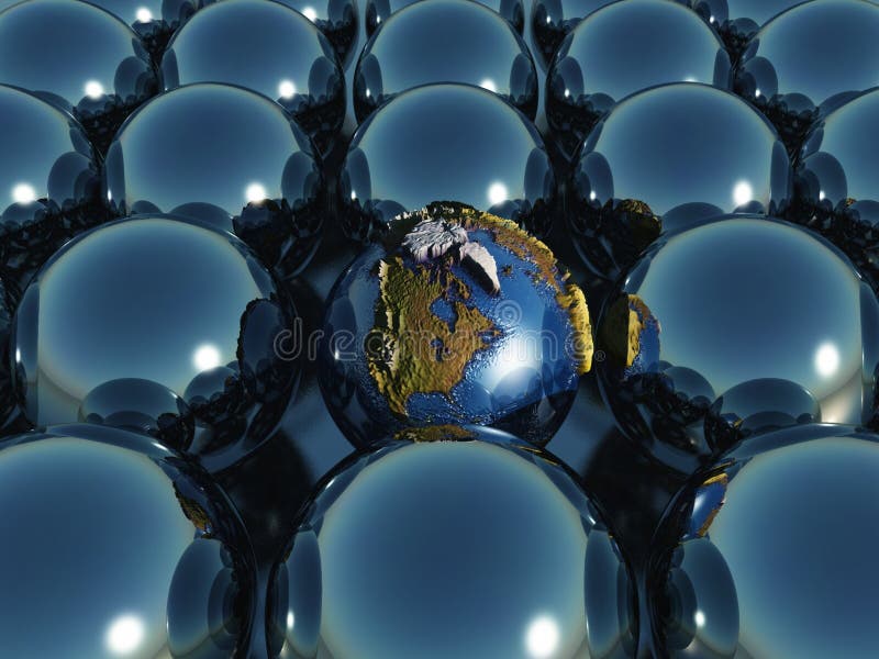 3D Earth Spheres stock illustration. Illustration of sphere - 3371652