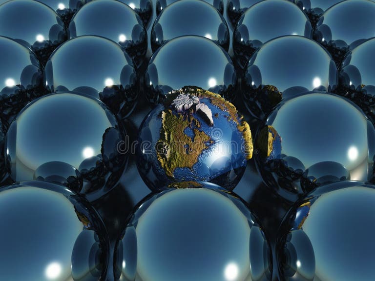 3D Earth Spheres stock illustration. Illustration of sphere - 3371652