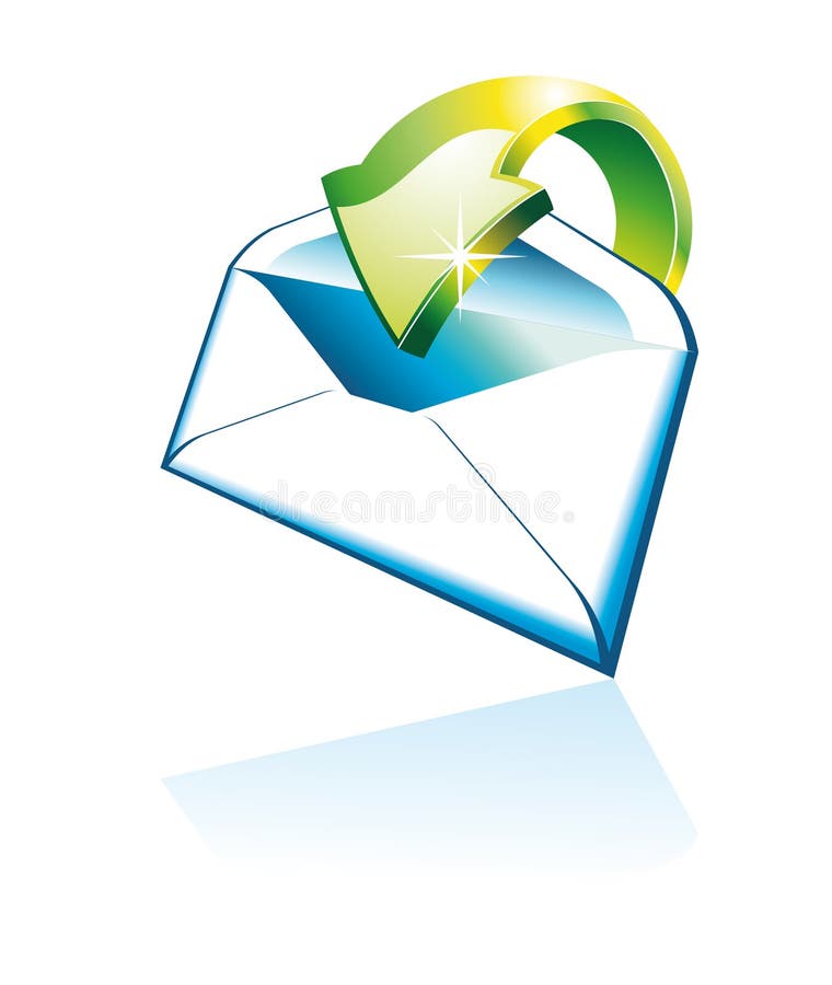 3D Email Icon stock vector. Illustration of concepts - 10538131