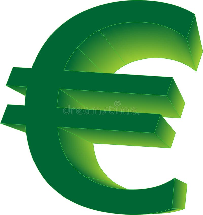 3D euro sign stock vector. Illustration of euro, sign - 7488264