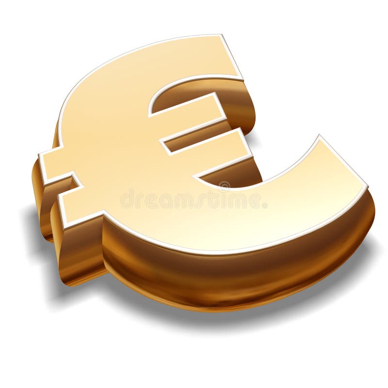 3D Euro Symbol stock illustration. Illustration of financial - 3040209