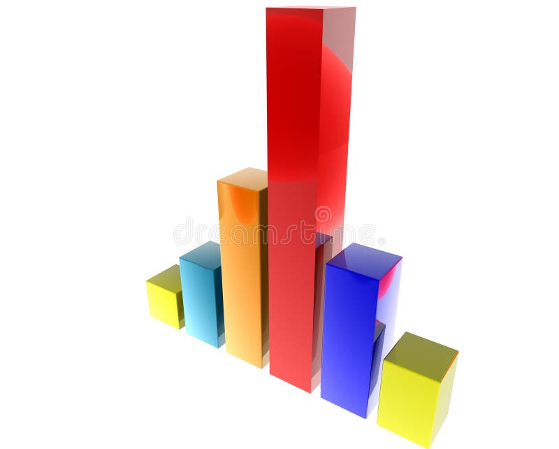 3D finance graph stock illustration. Illustration of background - 11239489