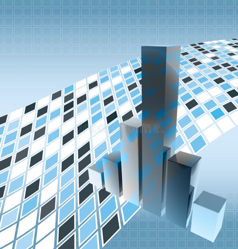 3D finance graph stock illustration. Illustration of background - 11239489