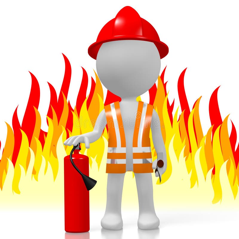 3d Man Fireman Stock Illustrations – 745 3d Man Fireman Stock ...