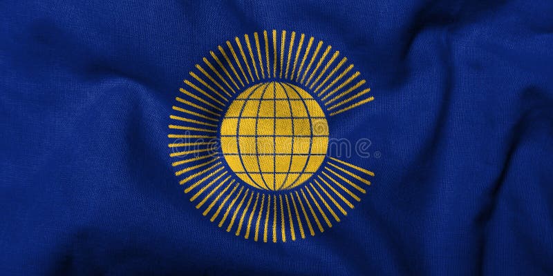 3D Flag of Commonwealth of Nations Stock Image - Image of macro, colour ...