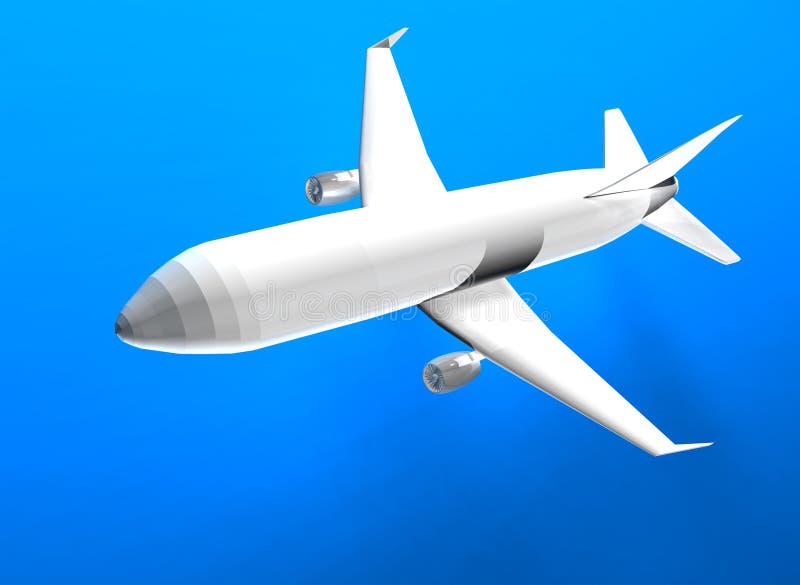 3d flight stock photo. Image of boeing, descend, class - 7075976