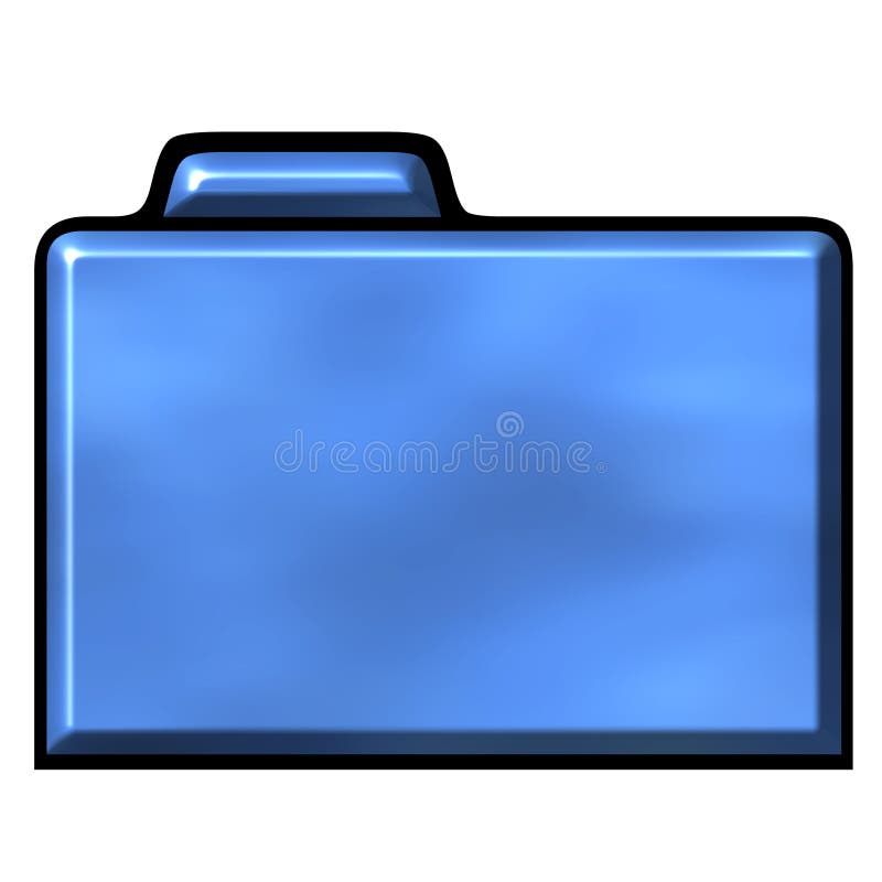 3D Folder stock illustration. Illustration of storage - 2924464