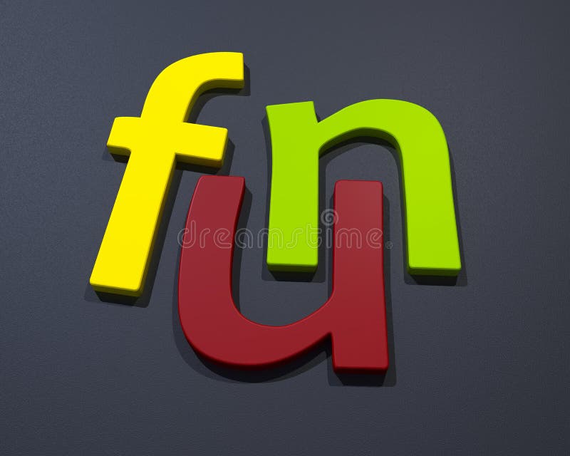 Font Design for Word Math is Fun with Clowns Stock Vector ...