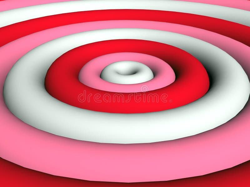 3D - Funky pink rings stock illustration. Illustration of twine - 338291