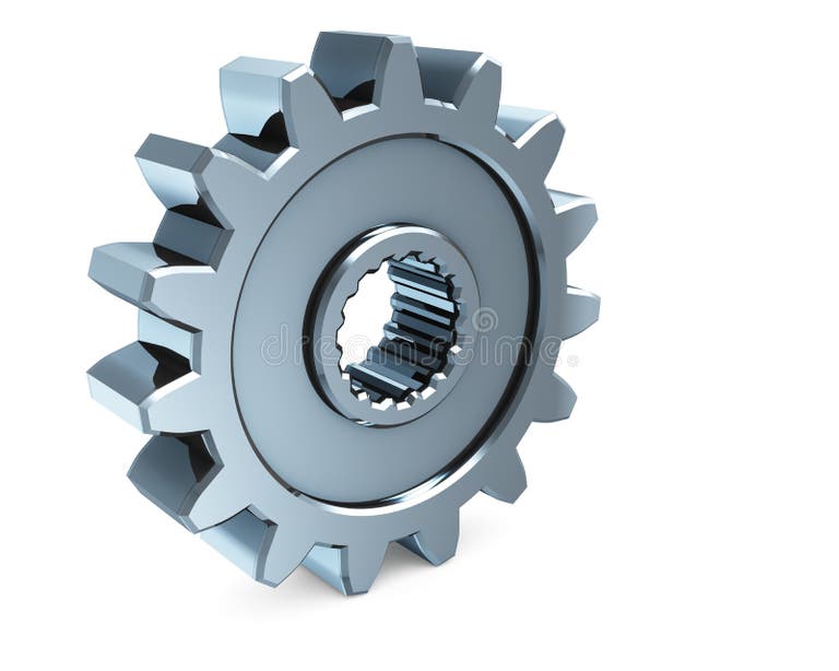 3D gear stock illustration. Illustration of element, industrial - 9348924