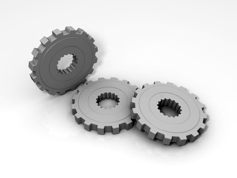 3D Gears stock illustration. Illustration of elements - 11315062