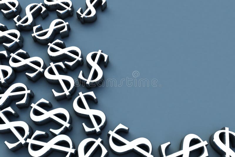 3D Geef De Tekens Van Het Geld Terug Stock Illustratie - Illustration ...