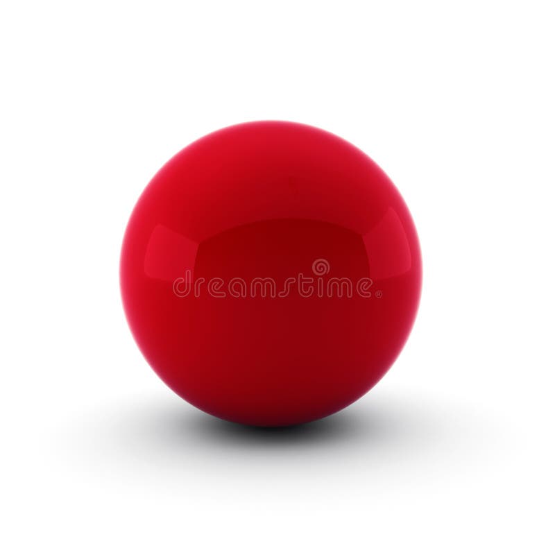 3d Geef Van Rode Bal Op Wit Terug Stock Illustratie - Illustration of ...