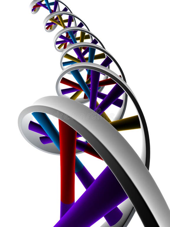 3d gene stock illustration. Illustration of health, chromosome - 4575635
