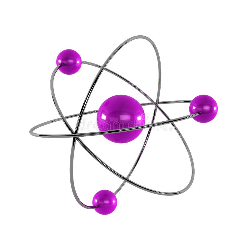 3d generated atom stock illustration. Illustration of molecular - 16764057
