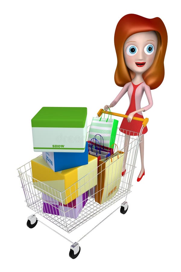 Pushing Trolley Stock Illustrations – 2,781 Pushing Trolley Stock ...