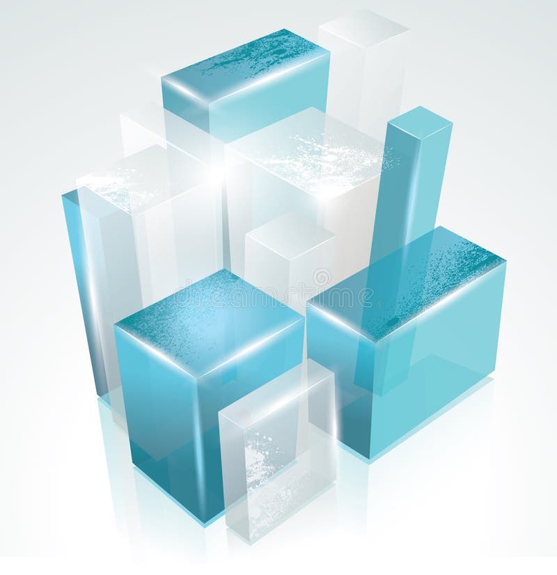 3D glass rectangles stock vector. Illustration of imagination - 28190968