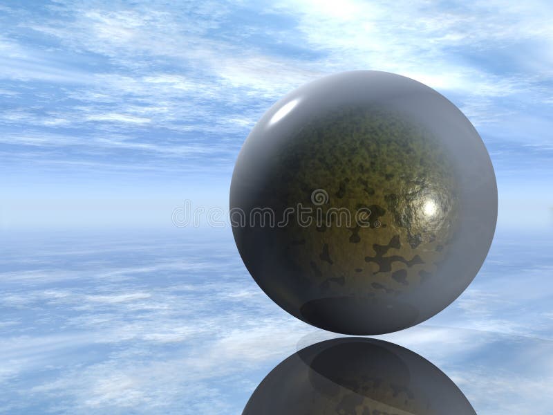 3D glass sphere stock illustration. Illustration of shadow - 2298698