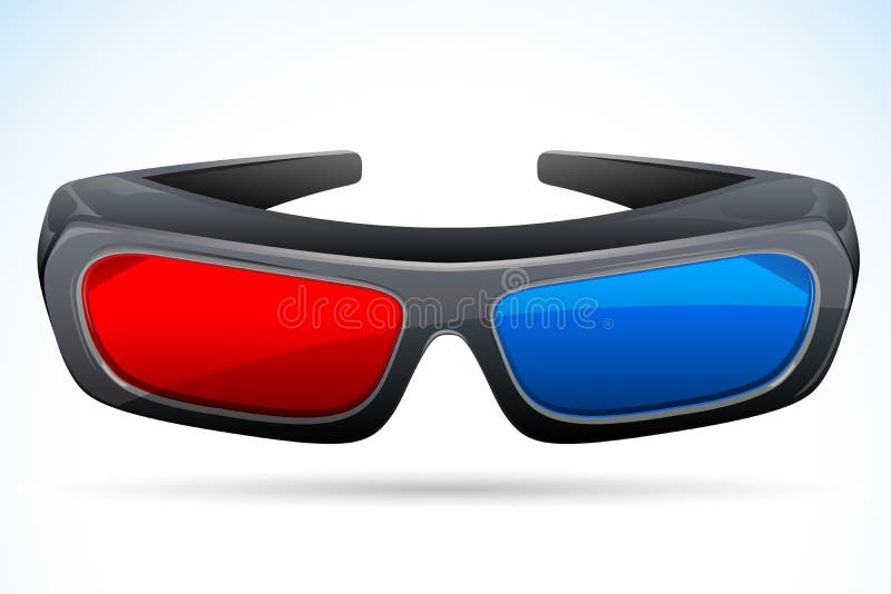 3d glasses stock vector. Illustration of real, theater - 14518931