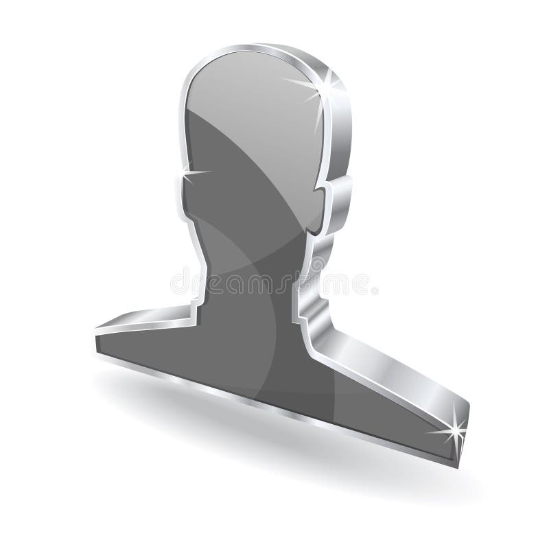 3d Glossy User Vector Sign Icon Stock Vector - Illustration of modern ...