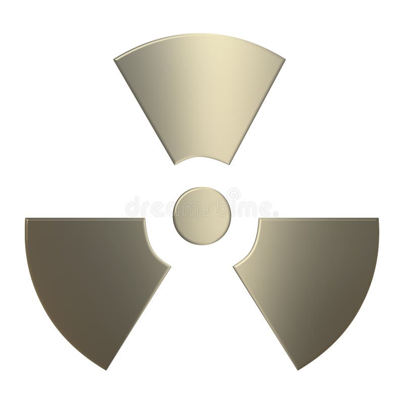 Radioactive Warning Sign Light Flare Stock Illustration - Illustration ...