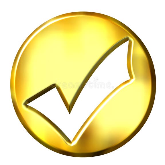 Tick Sign Gold Stock Illustrations – 1,277 Tick Sign Gold Stock ...