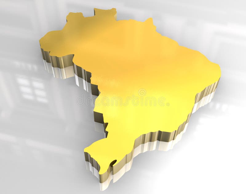 Map of brazil stock vector. Illustration of adventure, ocean - 931926