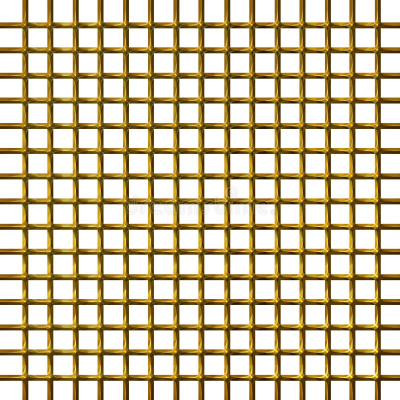3D Golden Net stock illustration. Illustration of seamless - 9856851