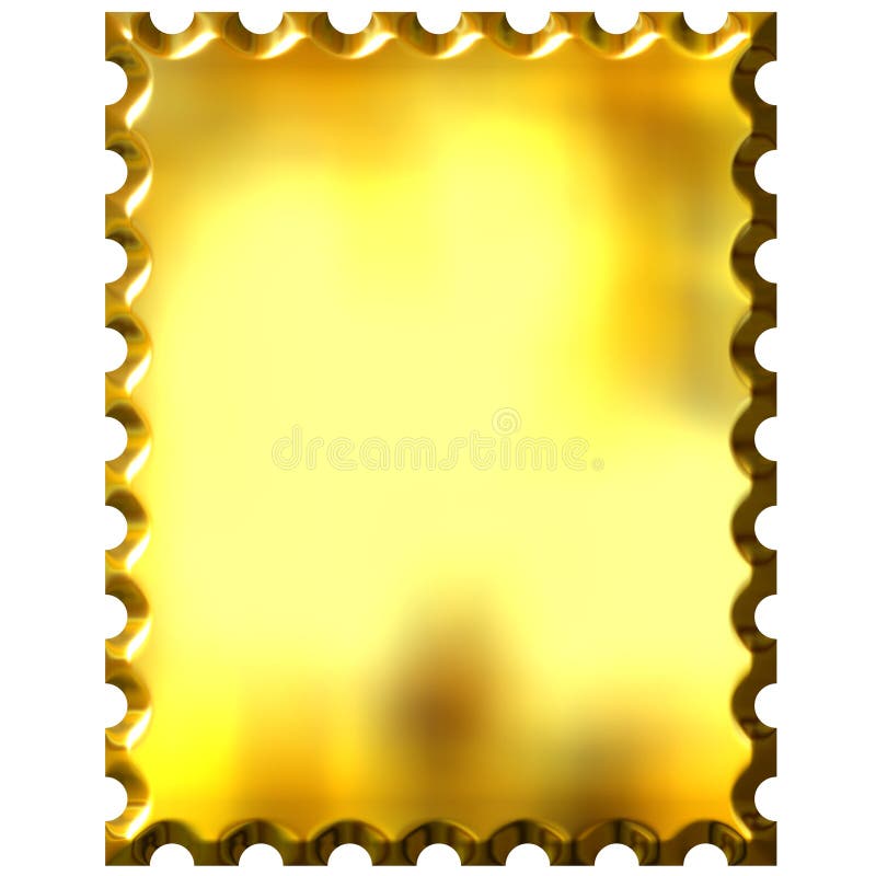 Golden Stamp Isolated on White Background. Luxury Seal. Vector Design ...