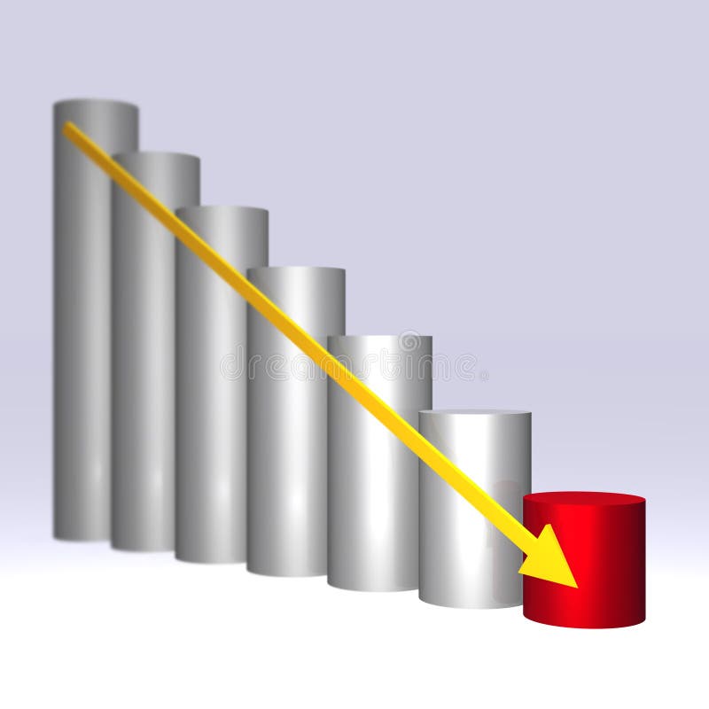Descending Graph Stock Illustrations – 736 Descending Graph Stock ...
