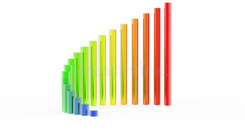 3d Graph Showing Profits or Earnings Stock Illustration - Illustration ...
