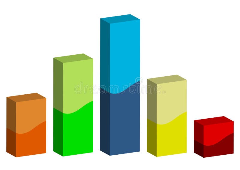 3D graphic bars stock vector. Illustration of performance - 3207174