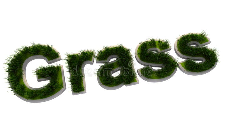 Grass Text, Editable Font Effect Stock Vector - Illustration of banner ...