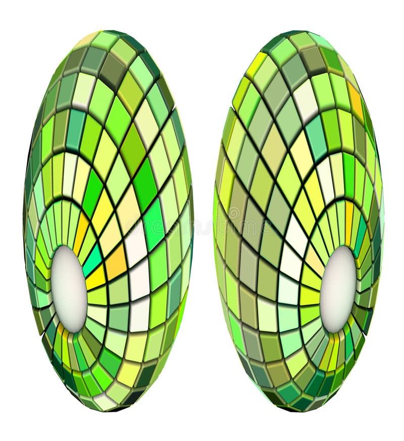 3d Green Environmental Techno Shape Stock Illustrations – 7 3d Green ...