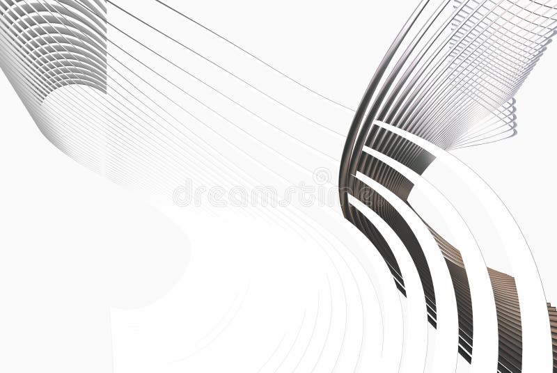 3d grey lines stock illustration. Illustration of modern - 2428364