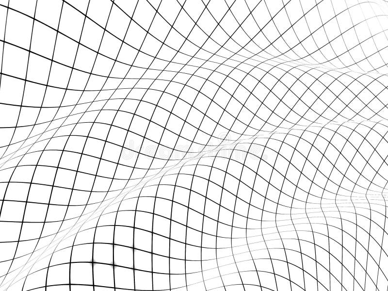 3D Grid Covered Black Surface Stock Illustration - Illustration of ...