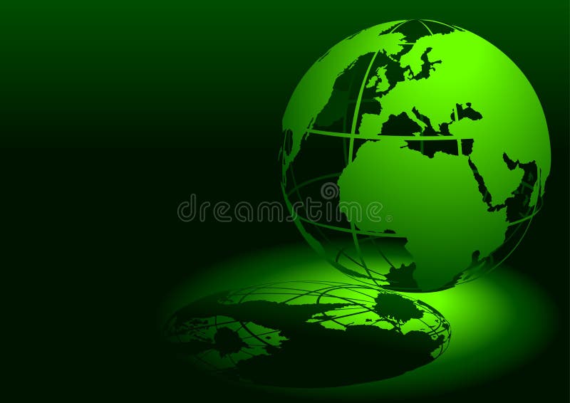 3D Groene Bol - vector illustratie. Illustration of grunge - 2150349