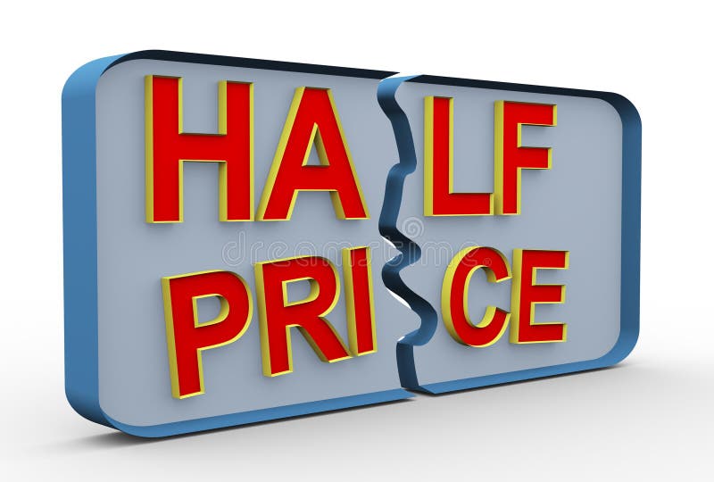 Half price sticker stock vector. Illustration of clothing - 8232839