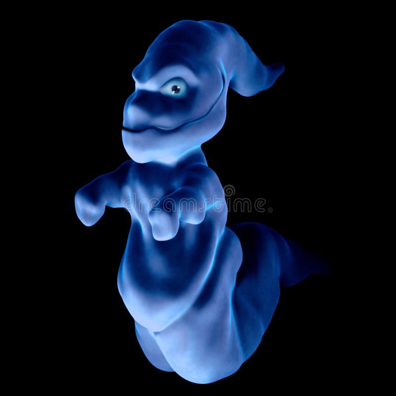 3D Schlechter Halloween Geist Stock Abbildung - Illustration von ...