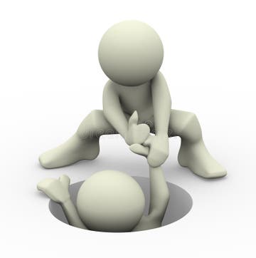 3d helping hand stock illustration. Illustration of help - 25239331