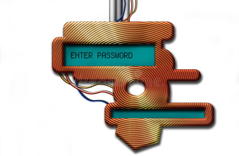 3D hi-tech interface stock illustration. Illustration of field - 282808