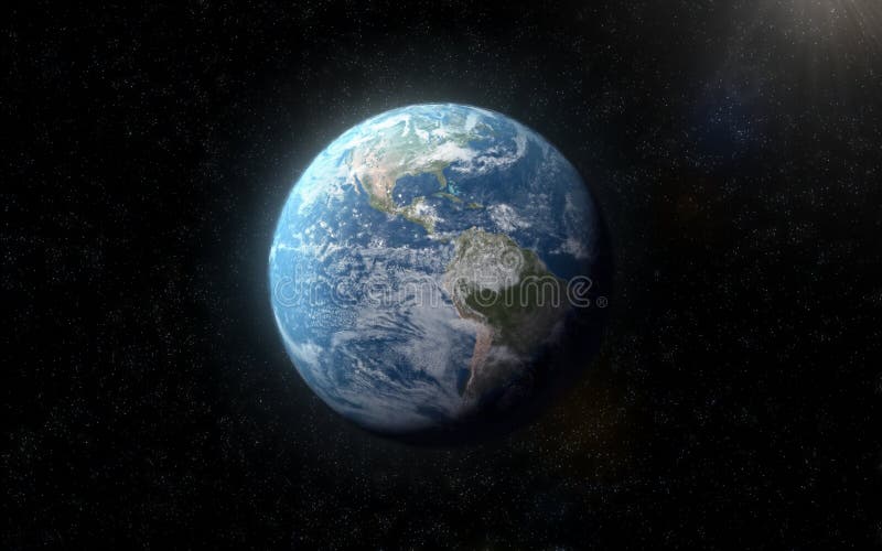 3D High Quality Earth stock illustration. Illustration of ocean - 13405320