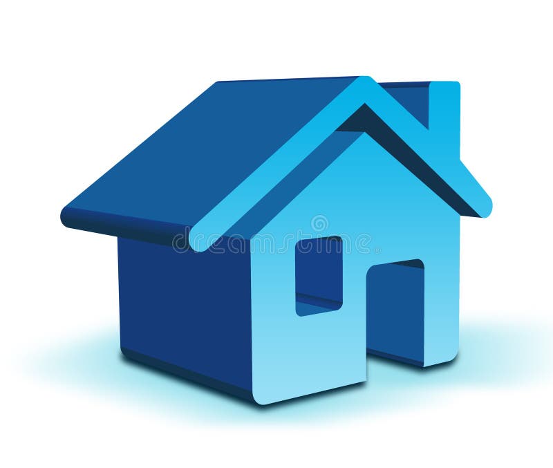 3D Home icon stock illustration. Illustration of render - 10887935