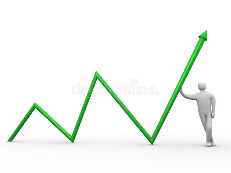 3d Human Character Pushing Up Arrow Stock Photos - Free & Royalty-Free ...