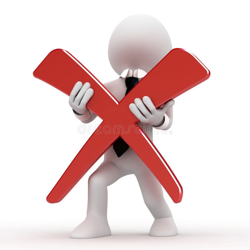 3D human with a cross stock illustration. Illustration of cross - 17100741