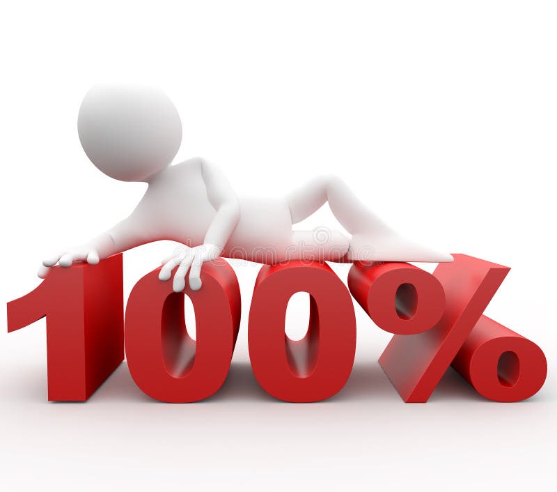 100 Percent Arrows in Targets Perfect Score Stock Illustration ...